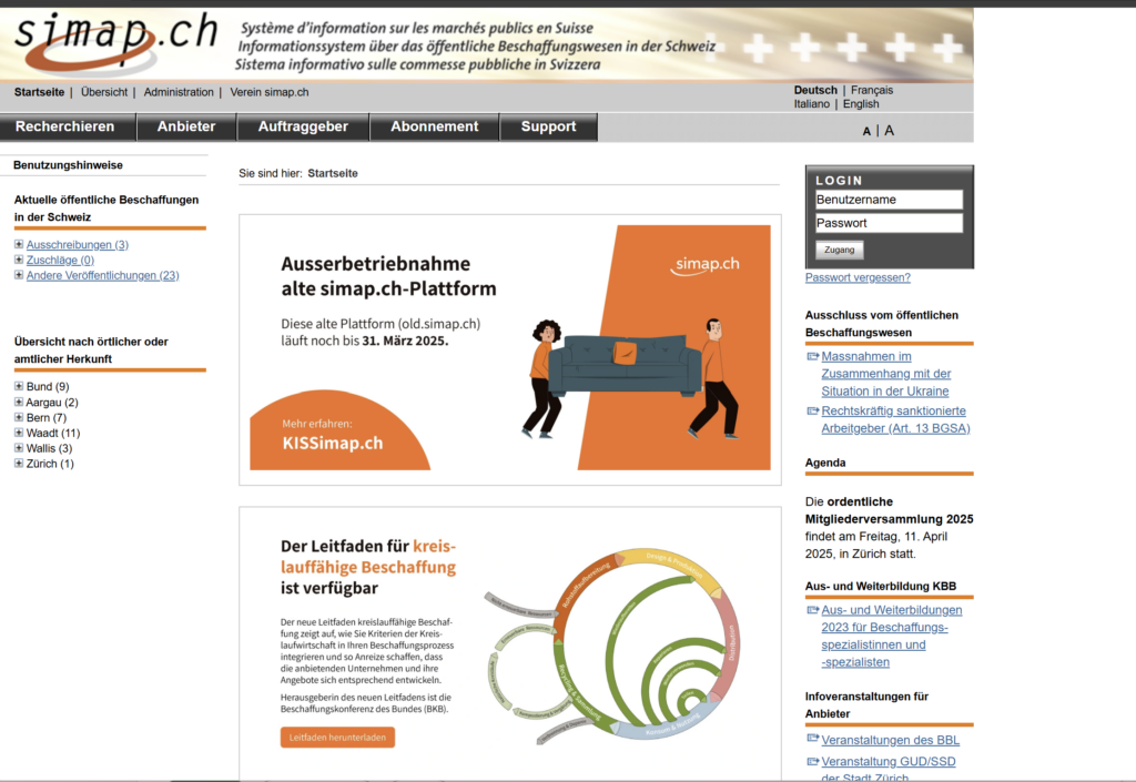 Datenschwund auf der Beschaffungsplattform - Das Netz ist politisch